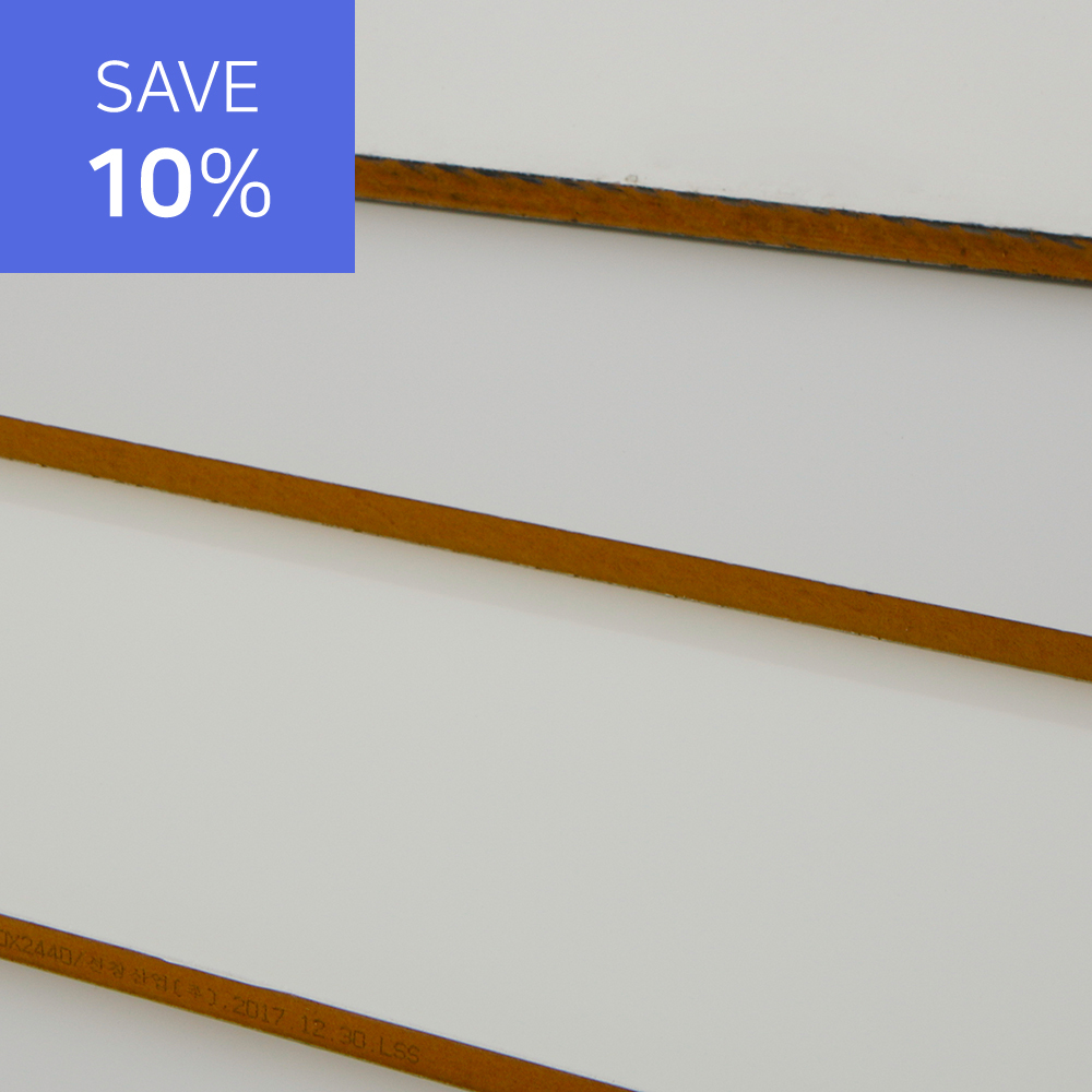 18T MDF 오딘아이보리 PET (무광) / 이바그레이 필름 (입체) 35U E0